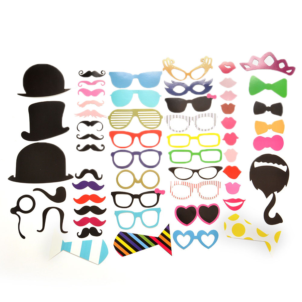 DIY Face Funny Photo Props Masks On A Stick Wedding Birthday Party Gift ...